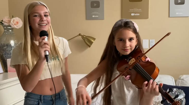 Karolina Protsenko Performs 'Senorita' with Her Friend Barvina